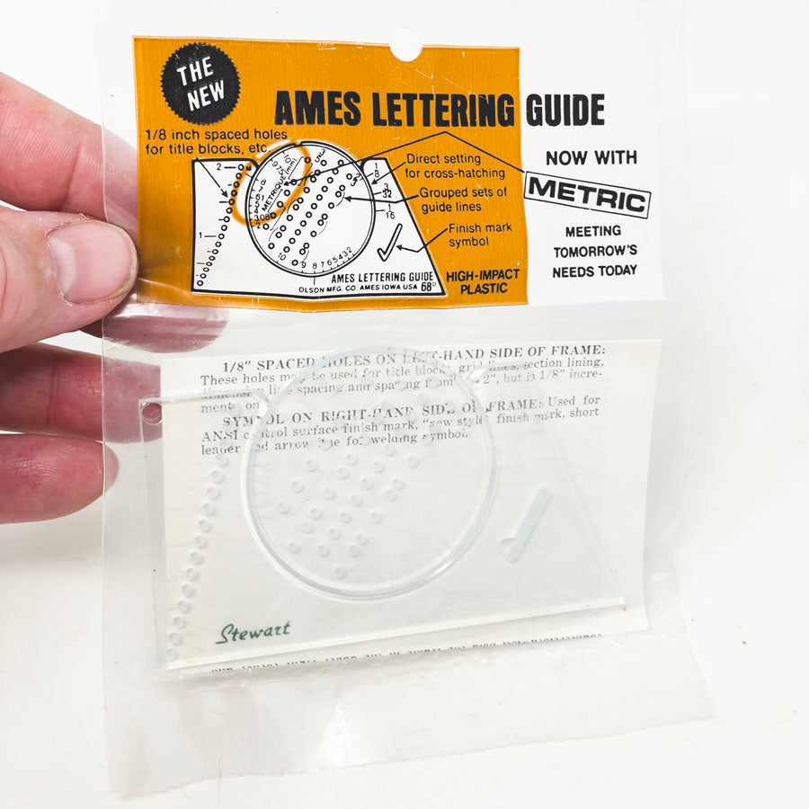 Vintage Alvin Ames Lettering Guide – Hello Art Hatchery