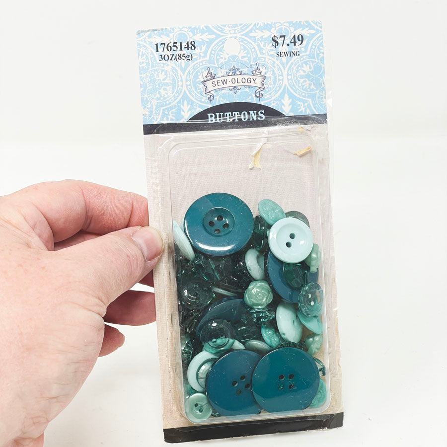 Sew-ology Buttons- Teal variety pack – Hello Art Hatchery