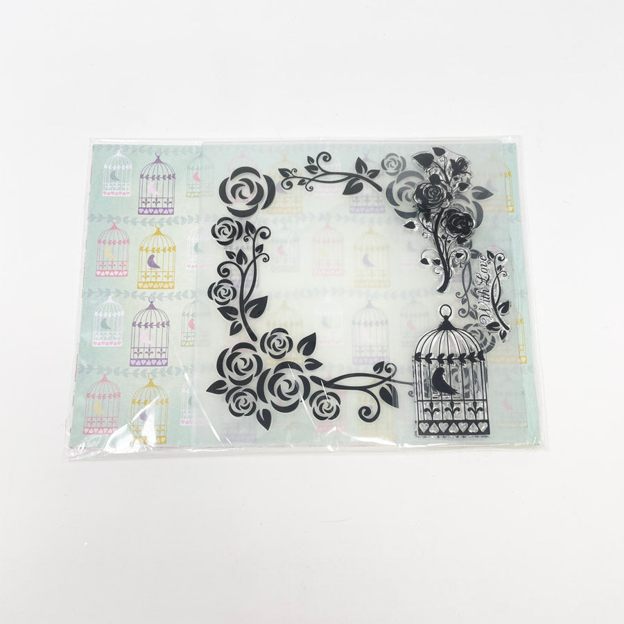 Cardmaking & Papercraft Birdcage Stamp and Paper Set – Hello Art Hatchery