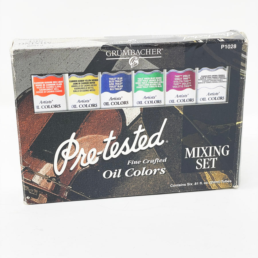 Grumbacher Pre-tested Oil Colors Mixing Set Paints. – Hello Art Hatchery