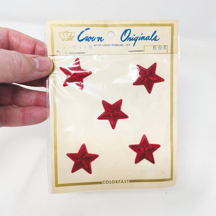 5 Red Star Patches Pack – Hello Art Hatchery