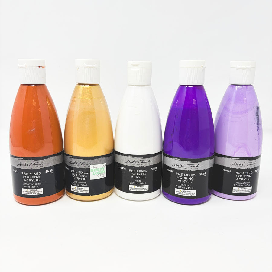 Master's Touch Pre-Mixed Pouring Acrylic Paint – Hello Art Hatchery